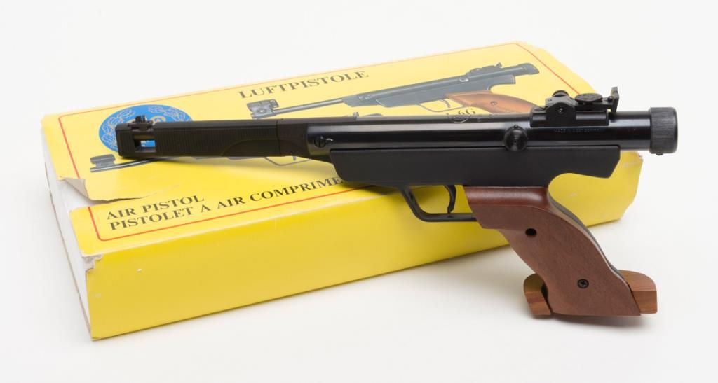 West German-made RWS Model 6G Diana Target air pistol, .177 cal., 7 ...