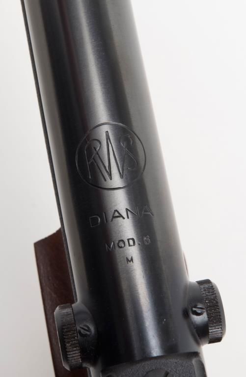 West German-made RWS Model 6G Diana Target air pistol, .177 cal., 7 ...