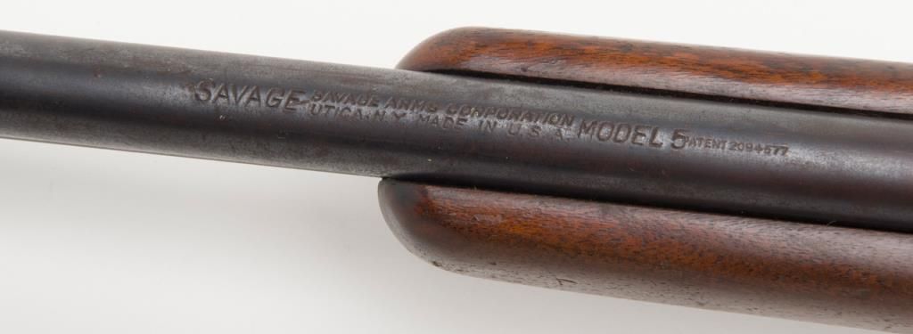 Savage Model 5 bolt action rifle, .22 short, long or LR cal., 24” round ...
