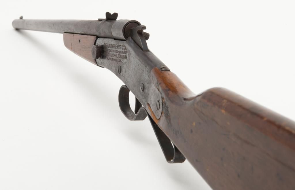 C. J. Hamilton & Son No. 27 single shot boys rifle, .22 caliber, blue ...