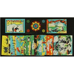 Lot of (24) Vintage 1950's Magic Action Trading Cards