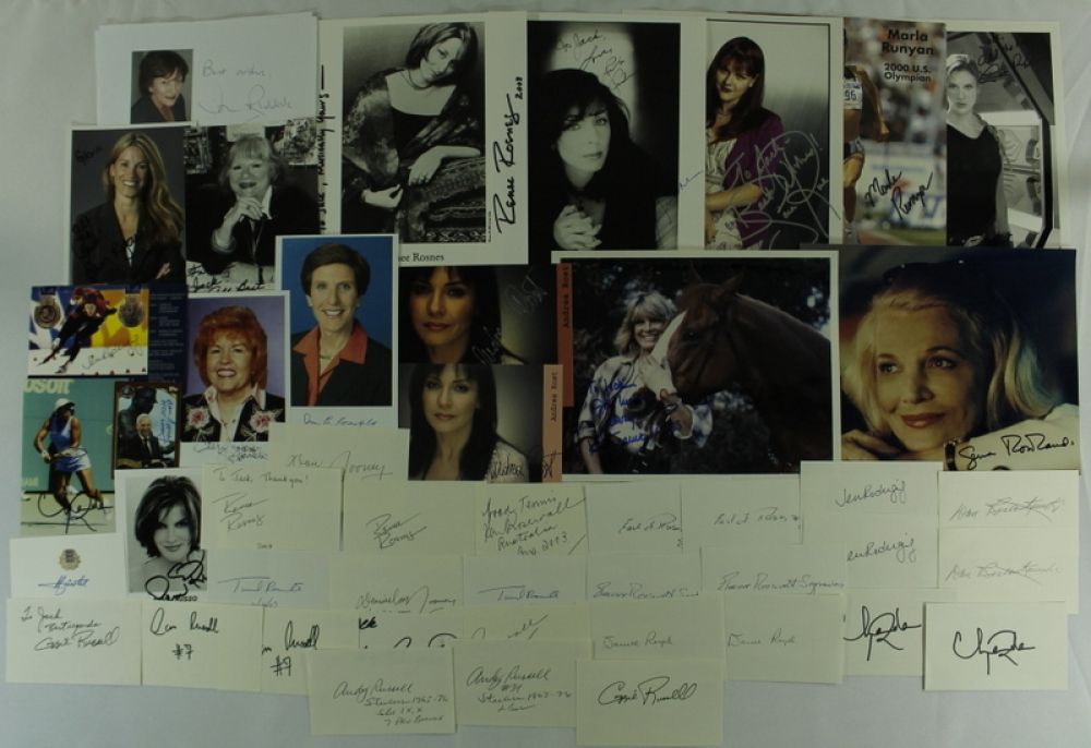 Lot of (20+) Signed Sports & Celebrity Items Including Gena Rowlands ...