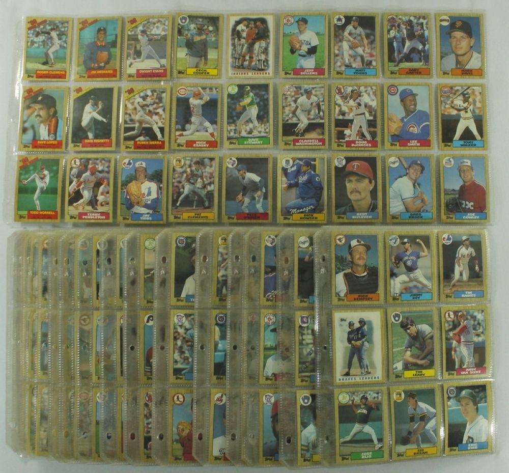 1987 Topps Baseball Cards Complete Set