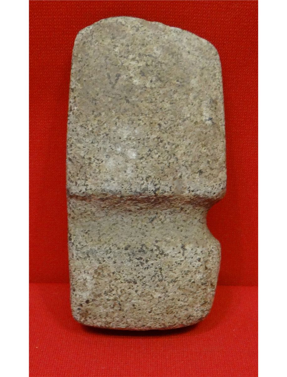 Paleo 3/4 grooved adze, 5", found S. of Yellowstone River near Rosebud, MT
