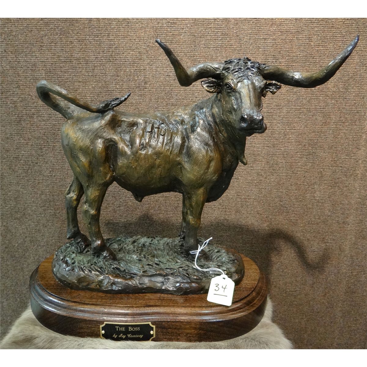 Jay Contway bronze, The Boss, 6/100, 12" h x 15" w x 7" d