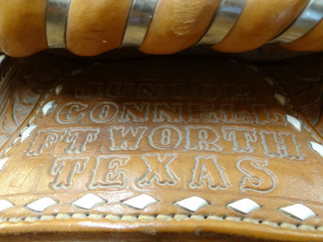 Benny Reynolds, 1966 "Champion All Around, Big Sky 5 Rodeos" saddle, 14 ...