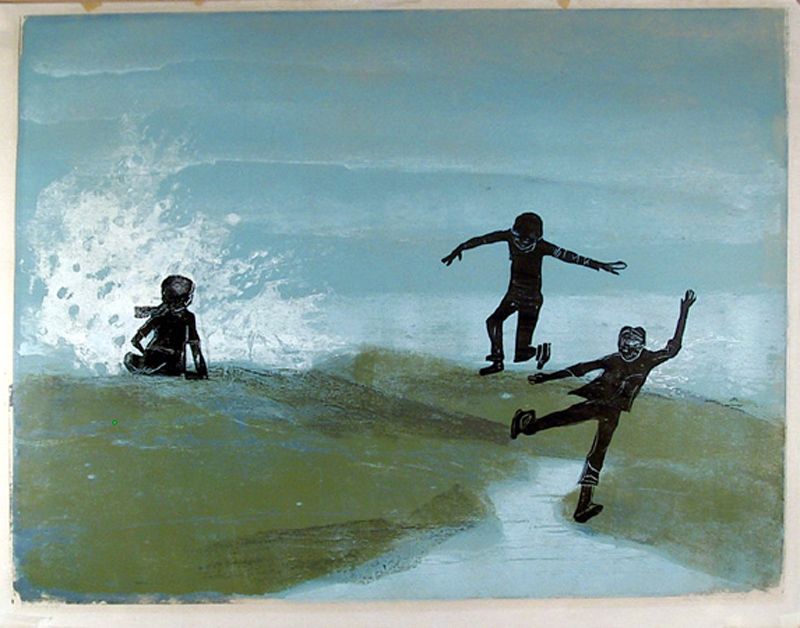 Hope Brooks Merryman, Morning, Woodcut