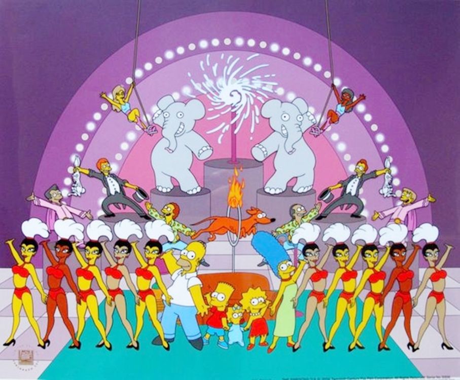 THE SIMPSONS VIVA CIRCUS ANIMATION SERICEL