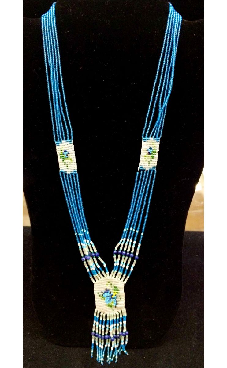Beaded Cherokee Necklace By Buddy Bates beaded-cherokee-necklace-by-buddy-bates