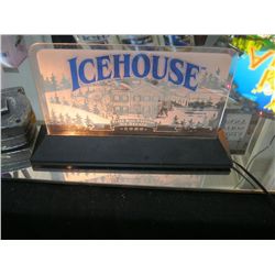 Ice House Lighted Beer Sign