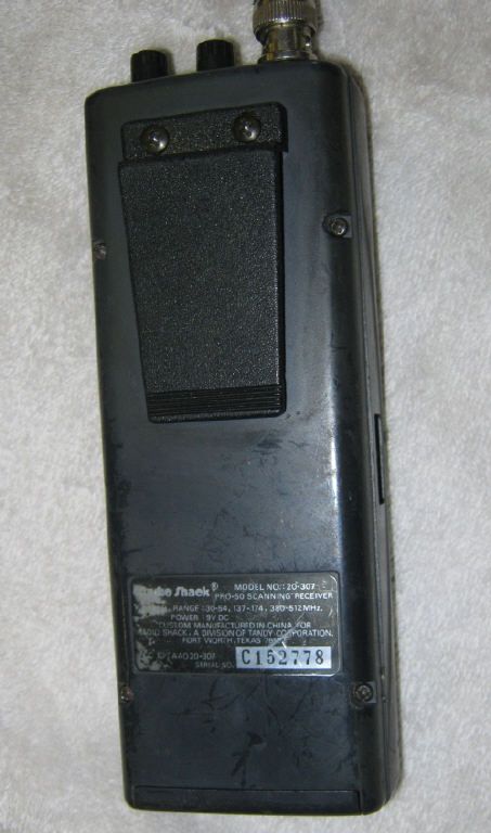 Radio Shack Pro 50 Police scanner, Police Seized.