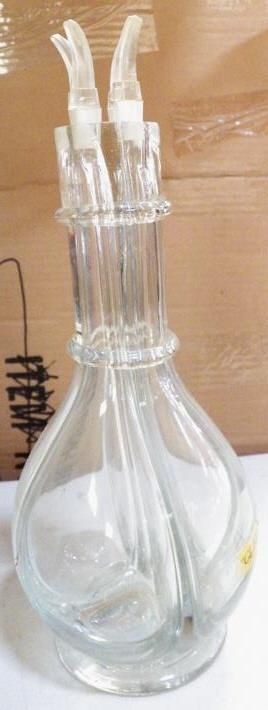 French 4 Compartment Liquor Decanter
