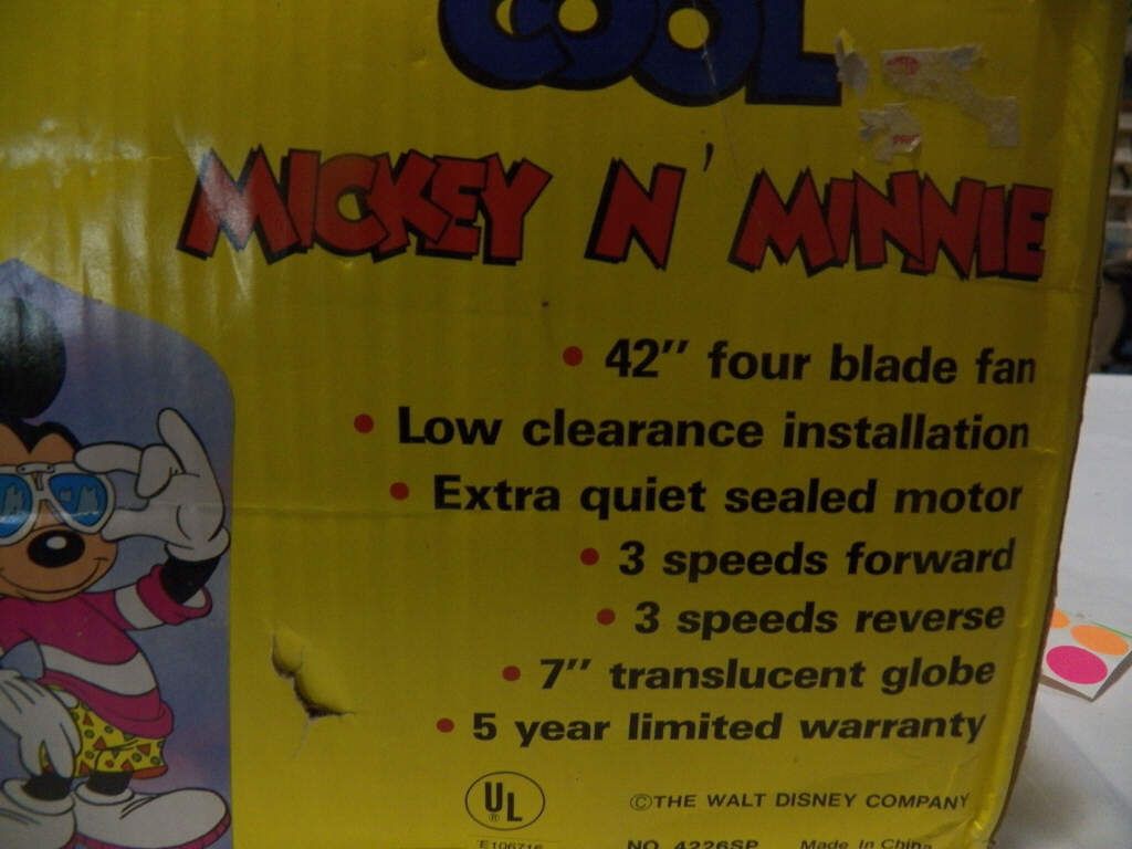 Mickey & Minnie Mouse Ceiling Fan