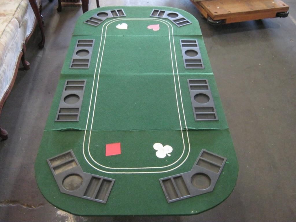 Green Poker Table Top Mat