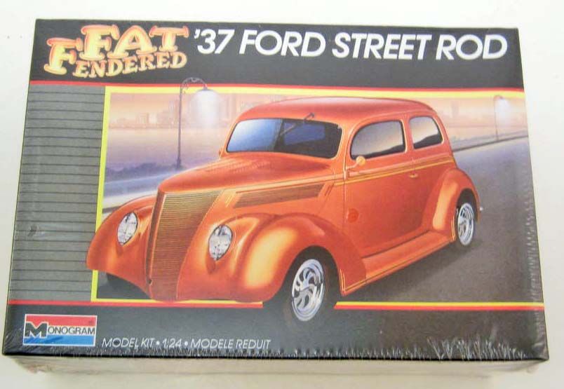 VINTAGE MONOGRAM FAT FENDERED '37 FORD STREET ROD MODEL