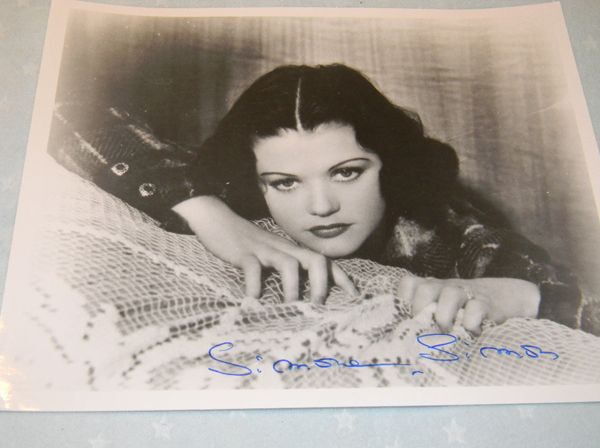 Simone Simon Signed 8x10 Photograph