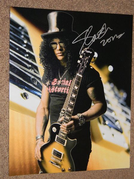 Slash "Guns N' Roses" Signed 11x14 Photograph