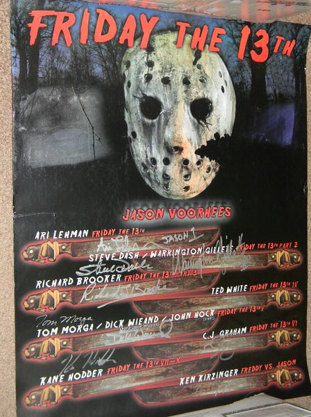 Limited Edition "Friday the 13th" Poster Signed by Every 'Jason'
