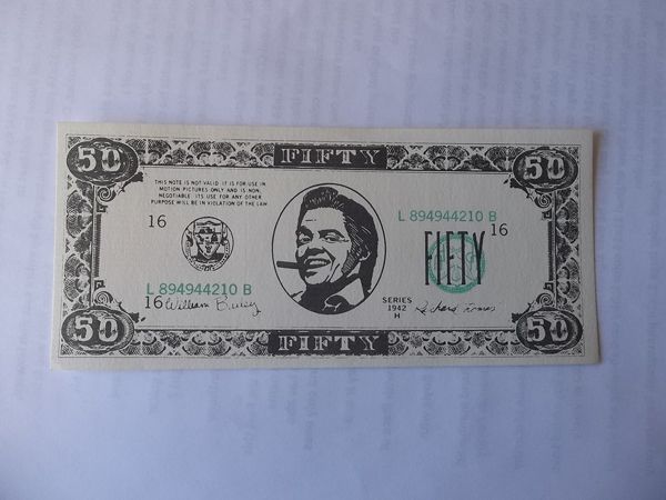 "Back to the Future II" Prop 'Biff' Currency Bill