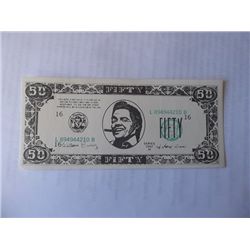 "Back to the Future II" Prop 'Biff' Currency Bill