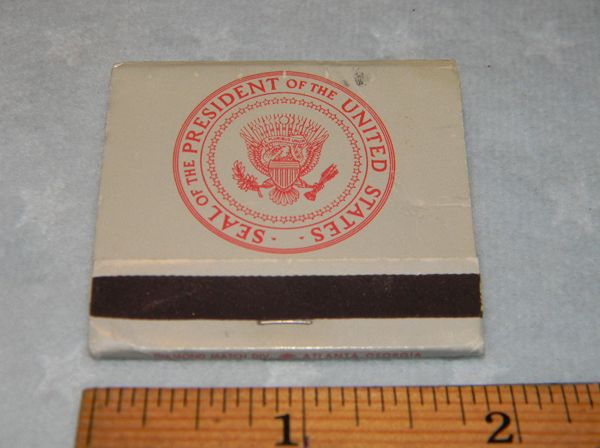 President Harry S. Truman Matchbook from Jetstar Plane