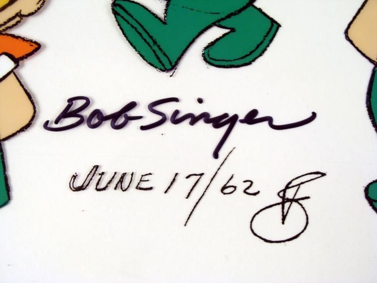 Bob Singer Original Signed Cel 1962 The Jetsons