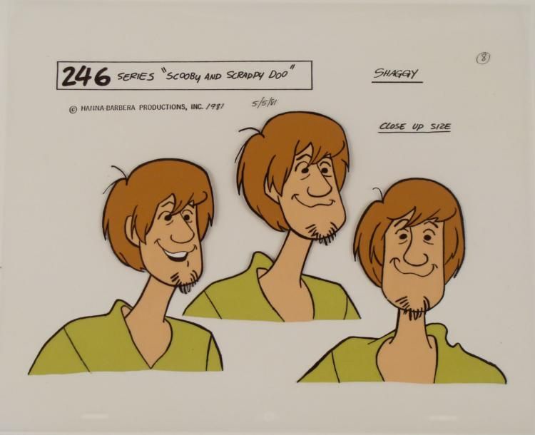 Shaggy Scooby Doo Original Model Cel Animation Art