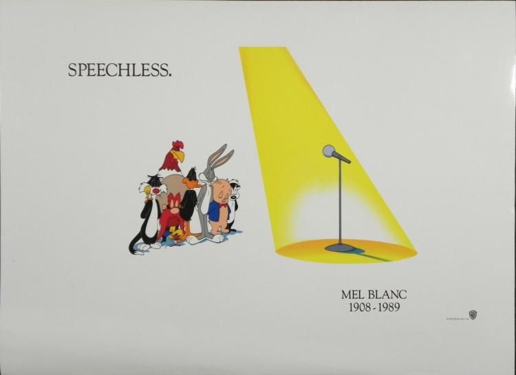 Mel Blanc Commemorative Speechless Animation Print