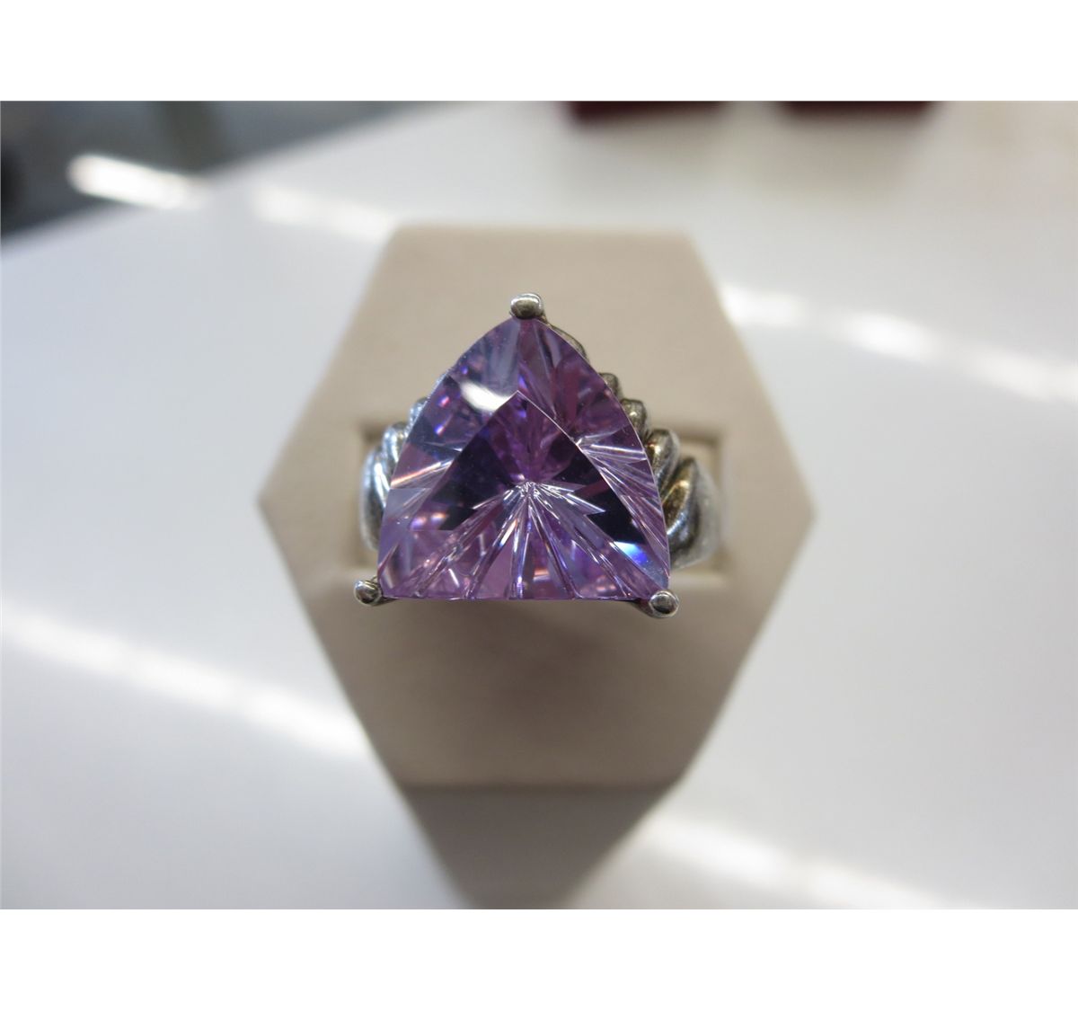 9 Gram - marked sterling silver estate ring