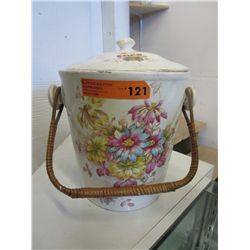 Antique glazed ceramic slop bucket