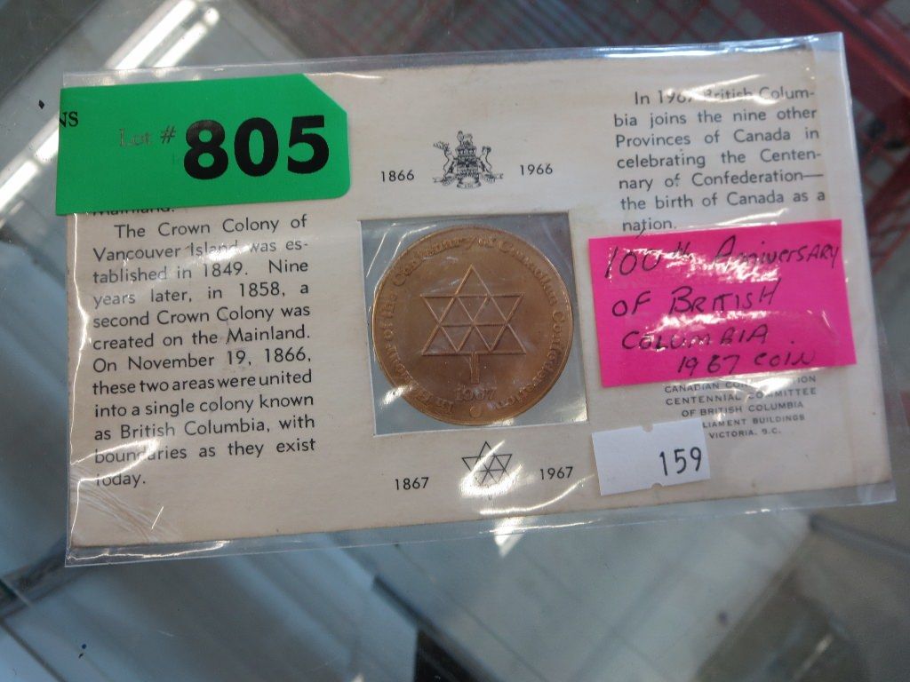 100th Anniversary of BC coin 1966/67