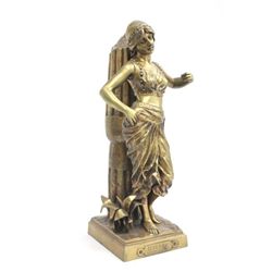 Bronze figure "Haydee" signed G. Coudray