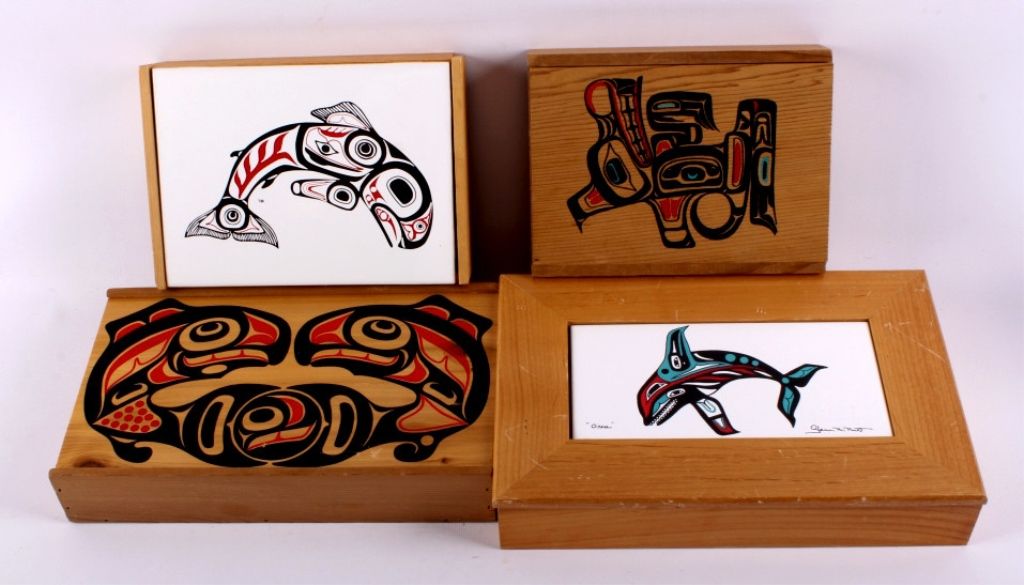 Northwest Coast Native American Wooden Boxes This