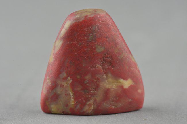 Chinese Chicken Blood Stone Carved Seal Boulder