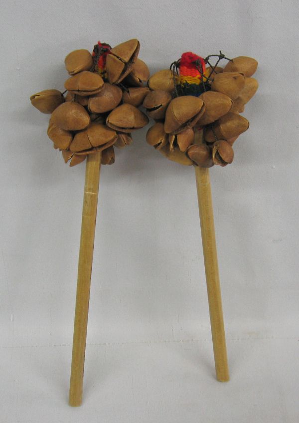 Peruvian Ayayote Nut Dance Rattles