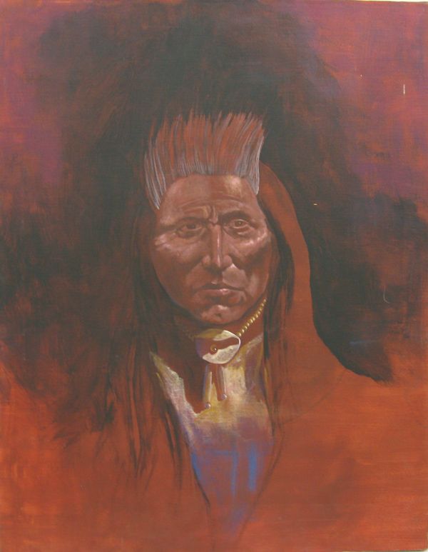 Original Cherokee Painting by Chebon Barnoskie