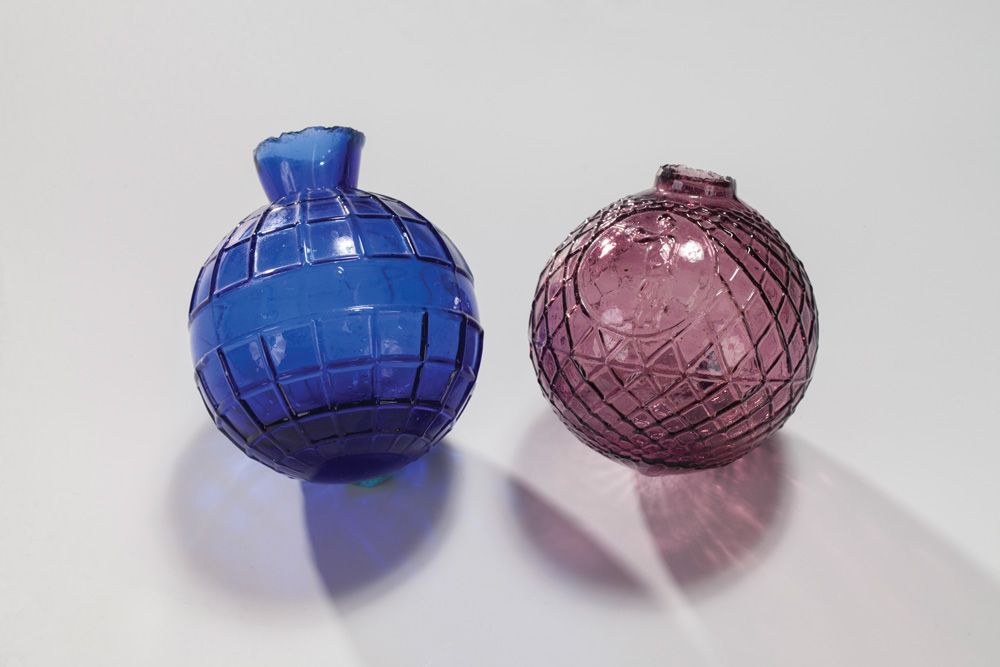 2 Glass Target Balls