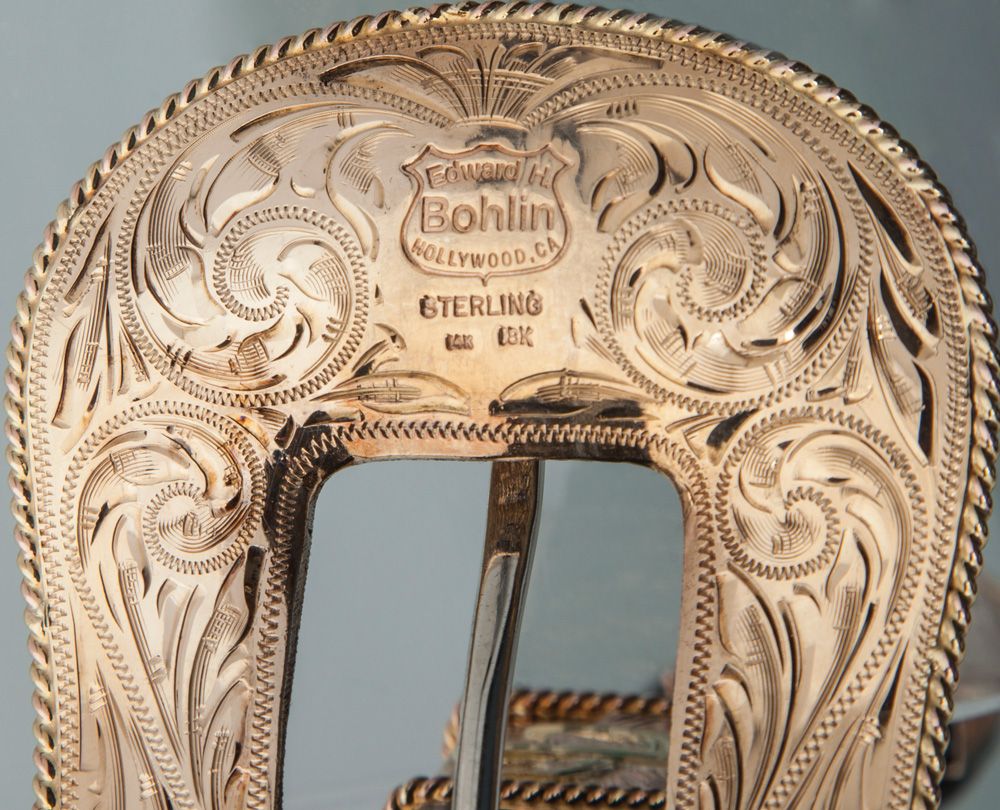 Edward H. Bohlin "Arizona" 3-color Gold Buckle Set
