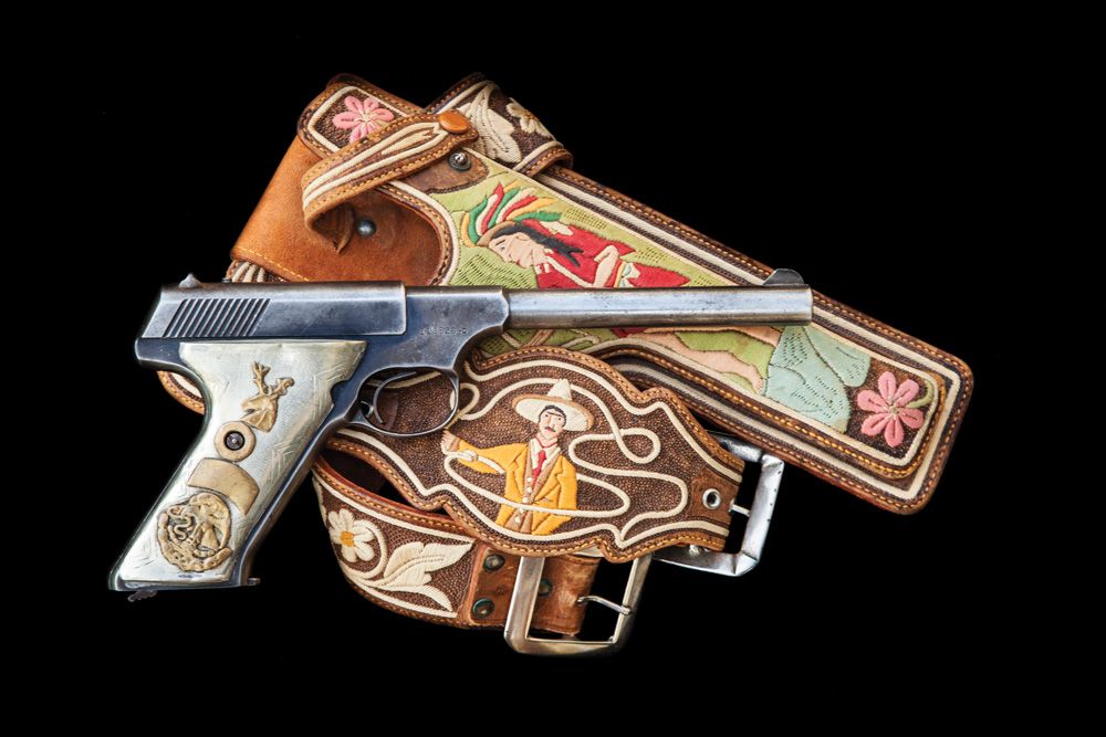 Fine Mexican Holster Rig with Colt Huntsman