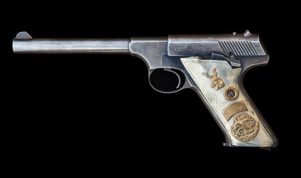 Fine Mexican Holster Rig with Colt Huntsman