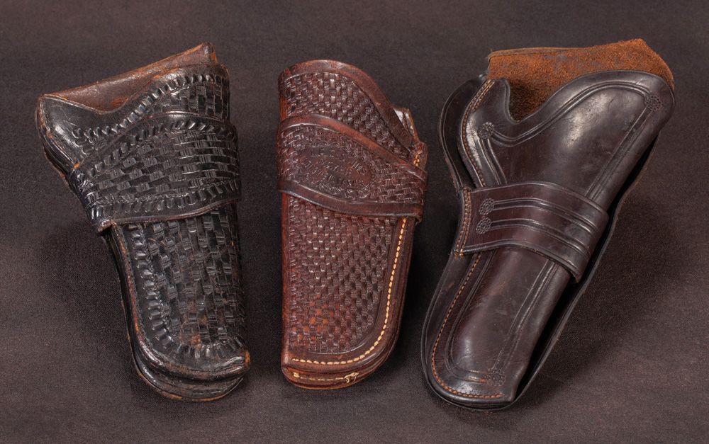 Lot of 3 Vintage Single Loop Holsters