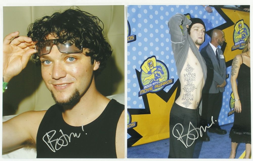 Lot of (2) Bam Margera Signed 8x10 Photos (PA LOA)