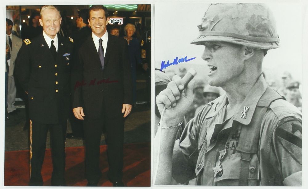 Lot of (2) Hal Moore Signed 8x10 Photo (PA LOA)