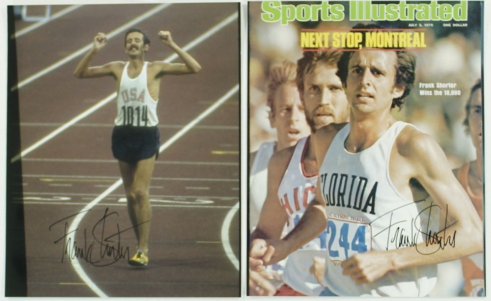 Lot of (2) Frank Shorter Signed 8x10 Photos (PA LOA)
