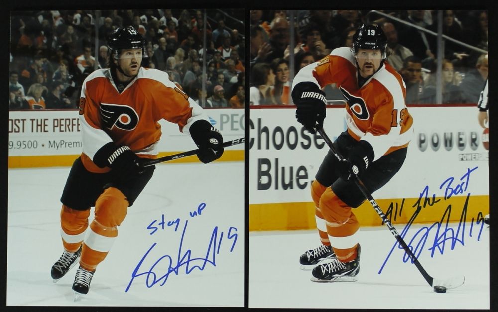 Lot of (2) Scott Hartnell Signed Flyers 8x10 Photos Inscribed "All the ...