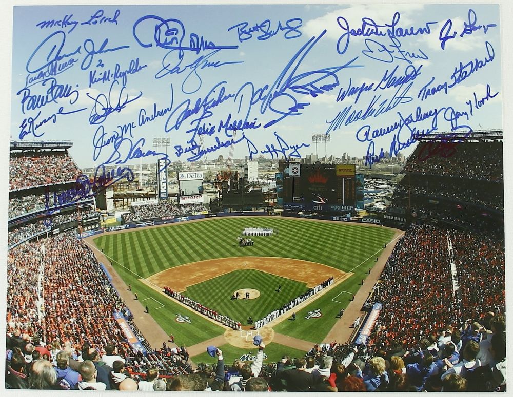 Shea Stadium 11x14 Photo Signed by (29) with Sandy Alomar Jr., Sid ...