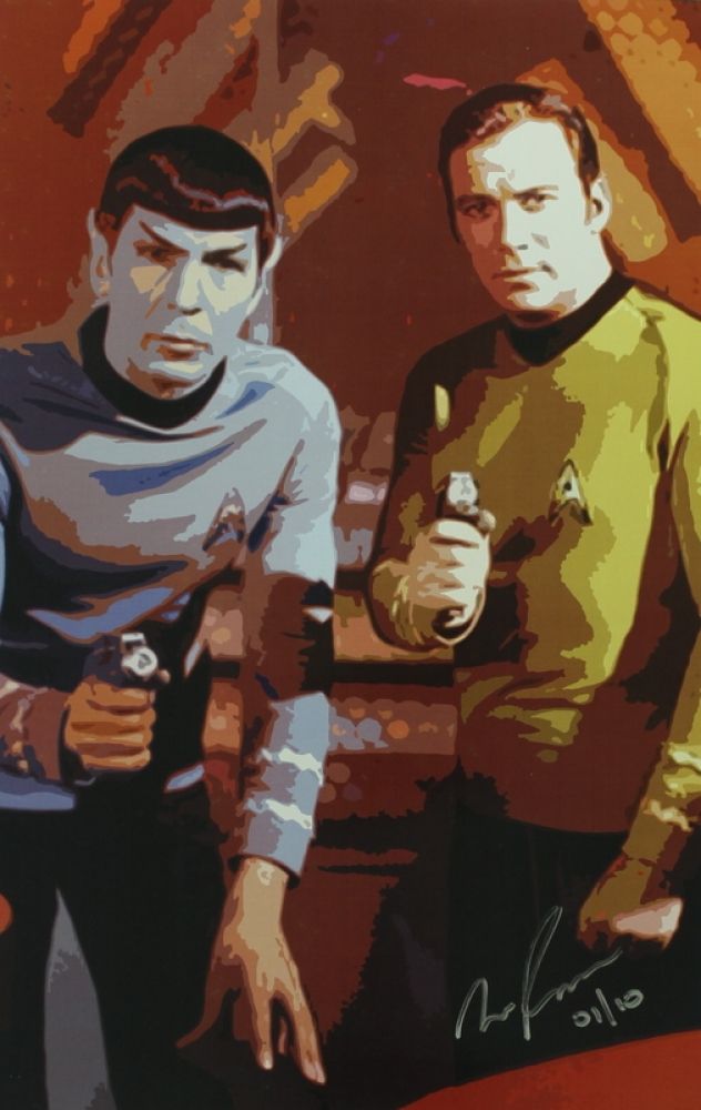Spock & Captain Kirk Limited Edition Star Trek 11x17 Lithograph # 10/10
