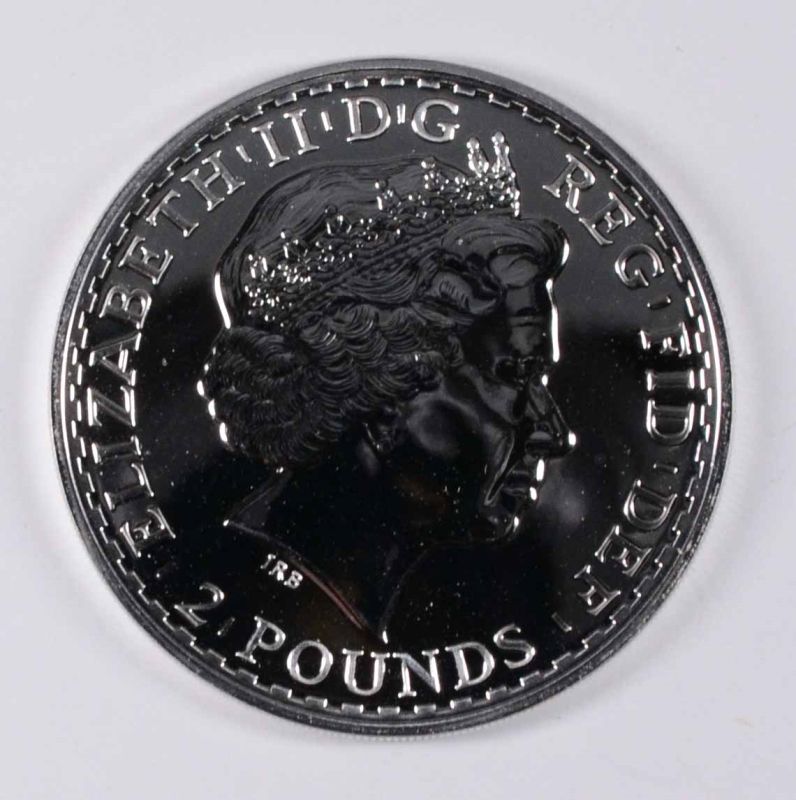 2014 BRITISH BRITANNIA ONE OUNCE .999 SILVER COIN