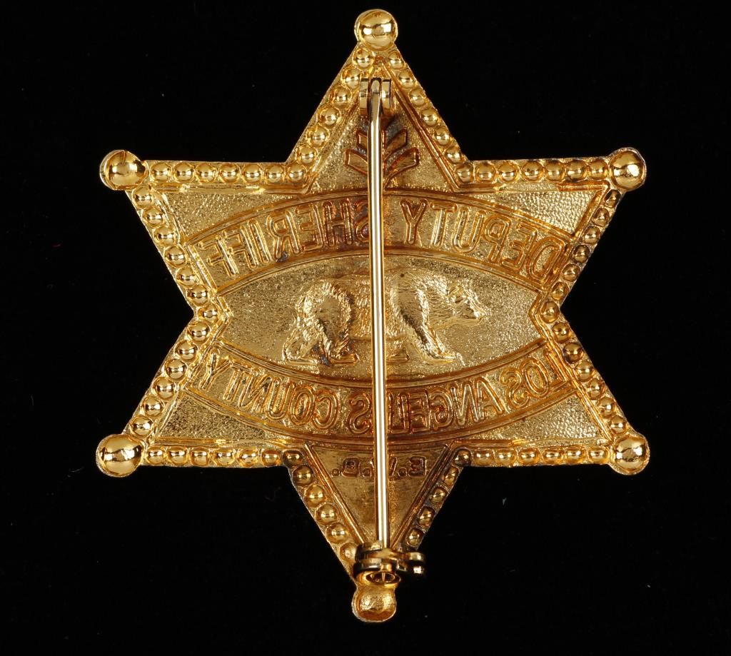 Vintage Los Angeles County CA Deputy Sheriff Badge