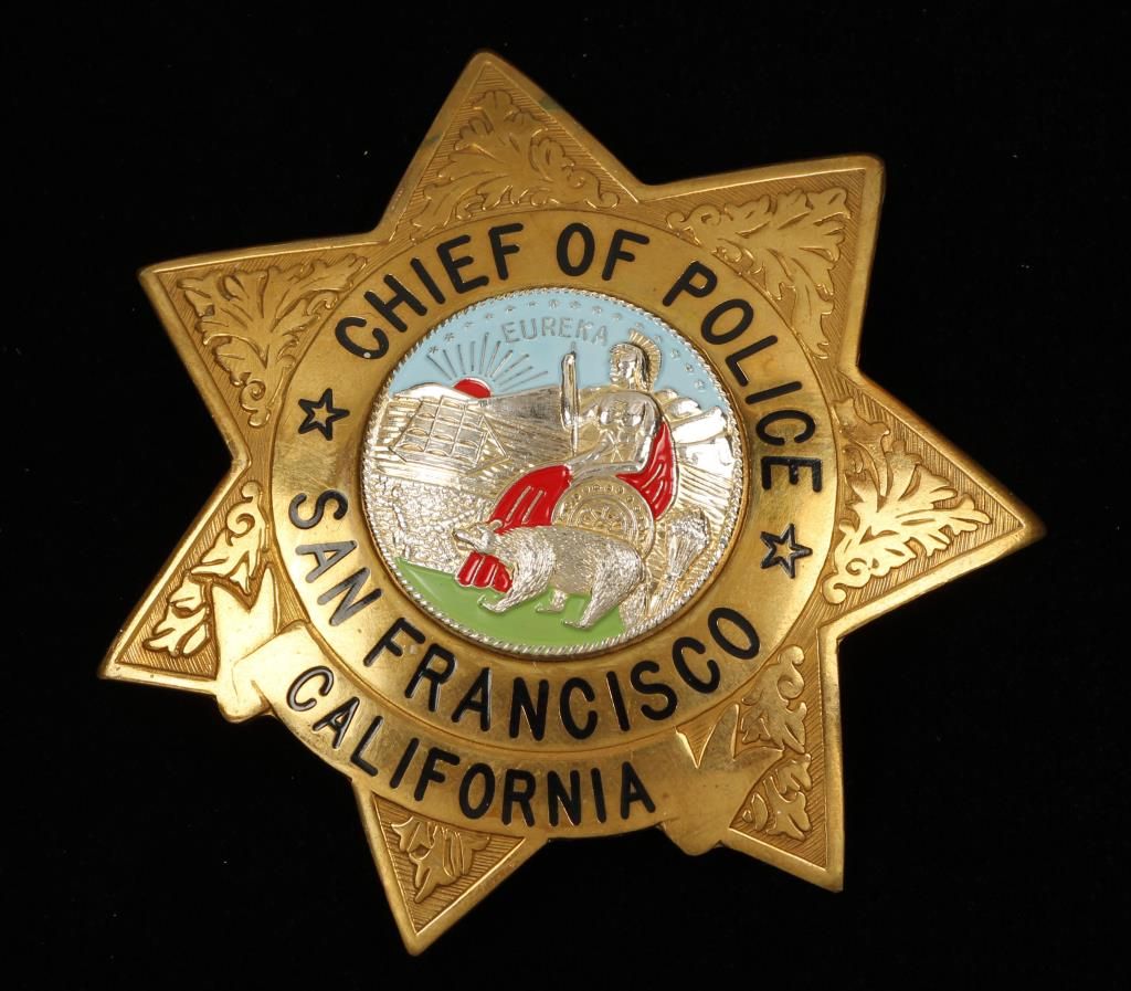 Obsolete Chief of Police San Francisco CA Badge